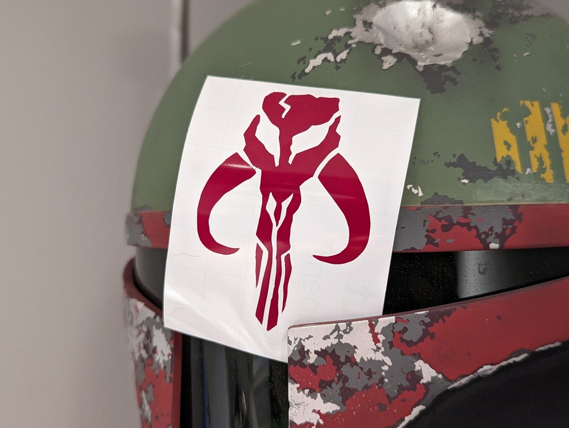 Boba Fett Mandalorian Mythosaur Vinyl Sticker Decal Empire Strikes Back ...