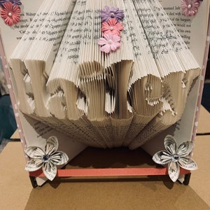 Folded Book Art Name - Etsy