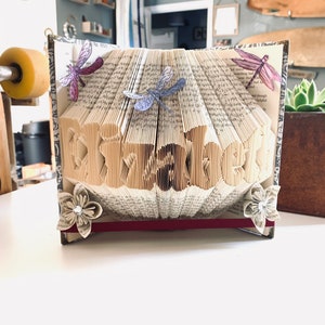 Folded Book Art Name - Etsy