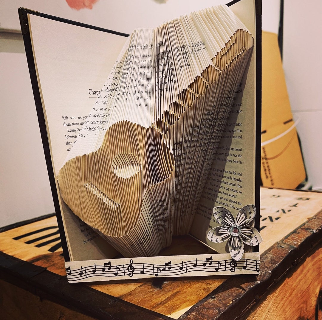 Guitar Folded Book Art - Etsy