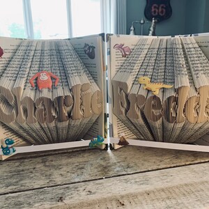 Folded Book Art Name - Etsy