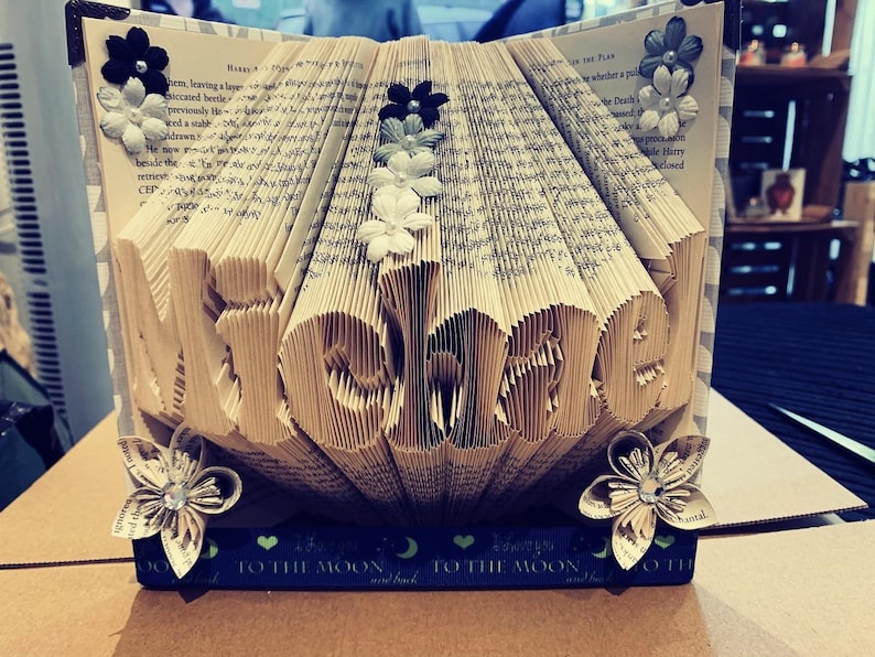 Folded Book Art Name - Etsy
