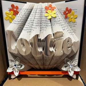 Folded Book Art Name - Etsy