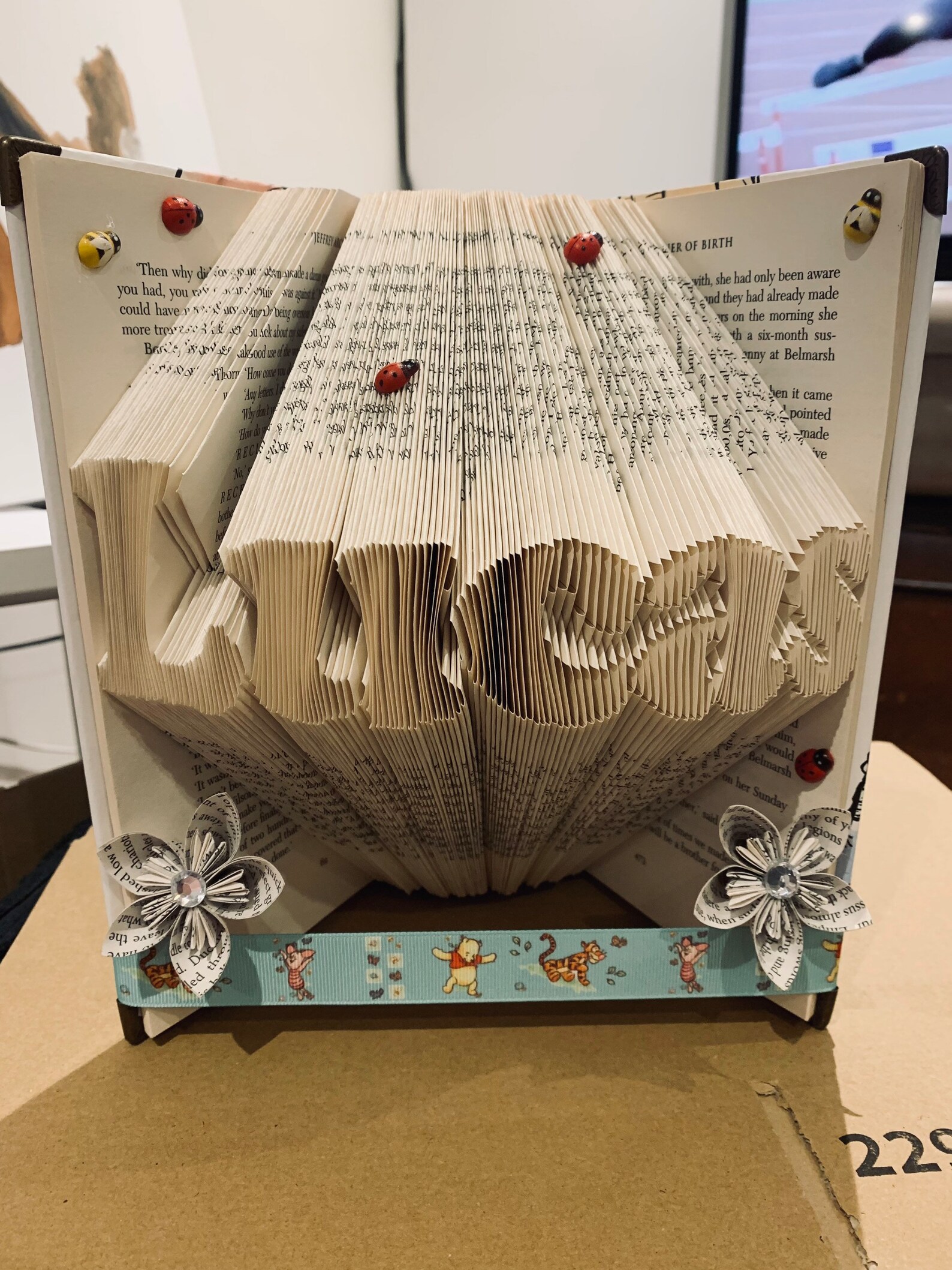 Folded Book Art Name - Etsy