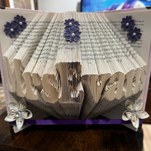 Folded Book Art Name - Etsy