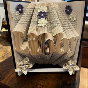 Folded Book Art Name - Etsy