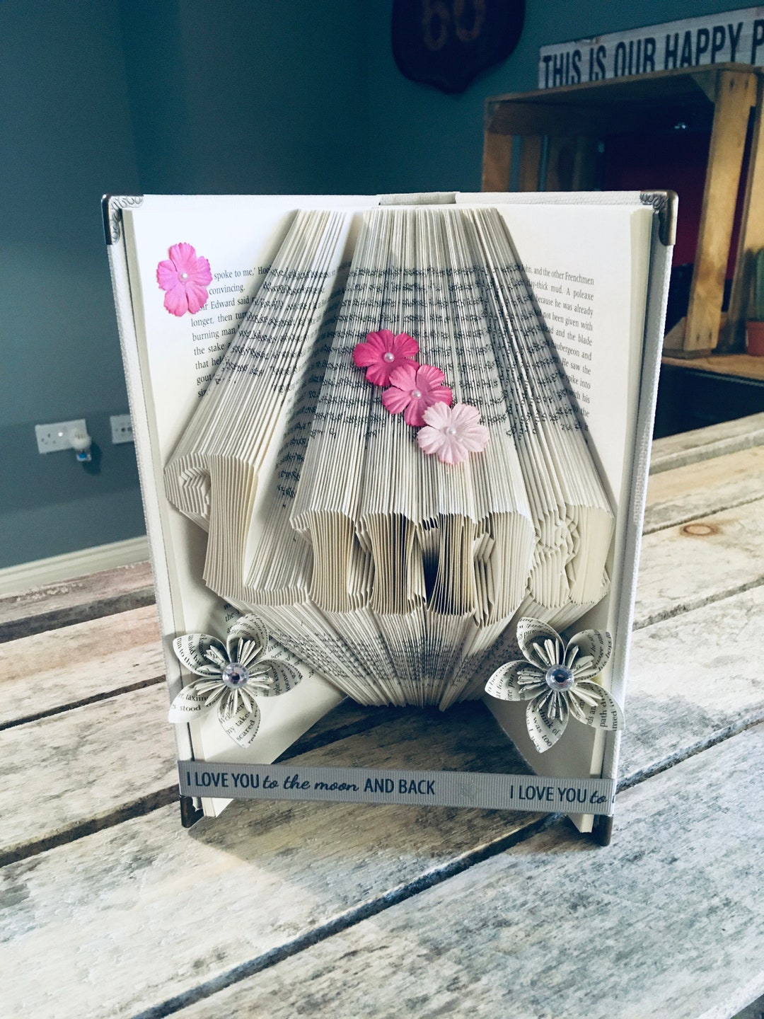 Folded Book Art Name - Etsy