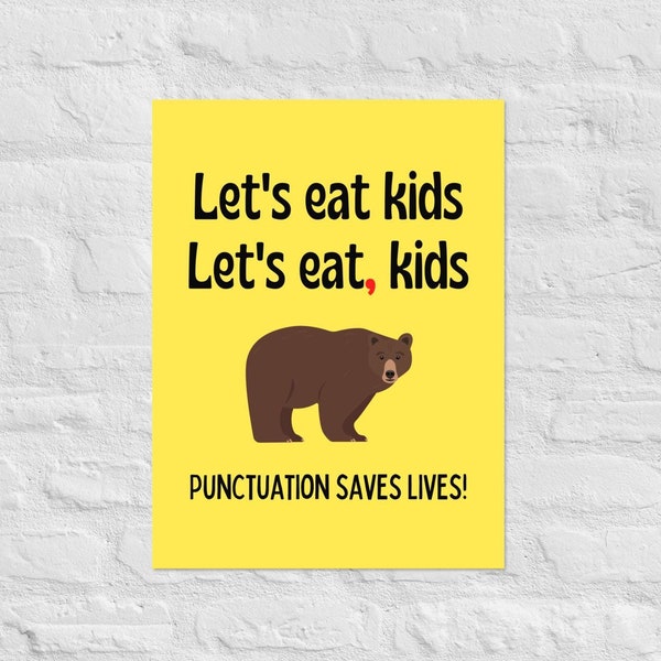 Punctuation Poster - Etsy
