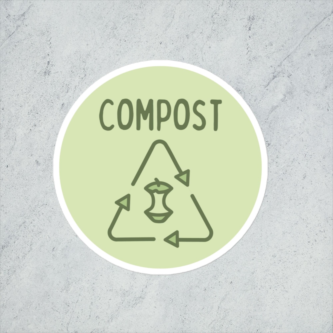 Compost Bin Label - Compost Sticker With Compost Symbol - DIY Compost ...