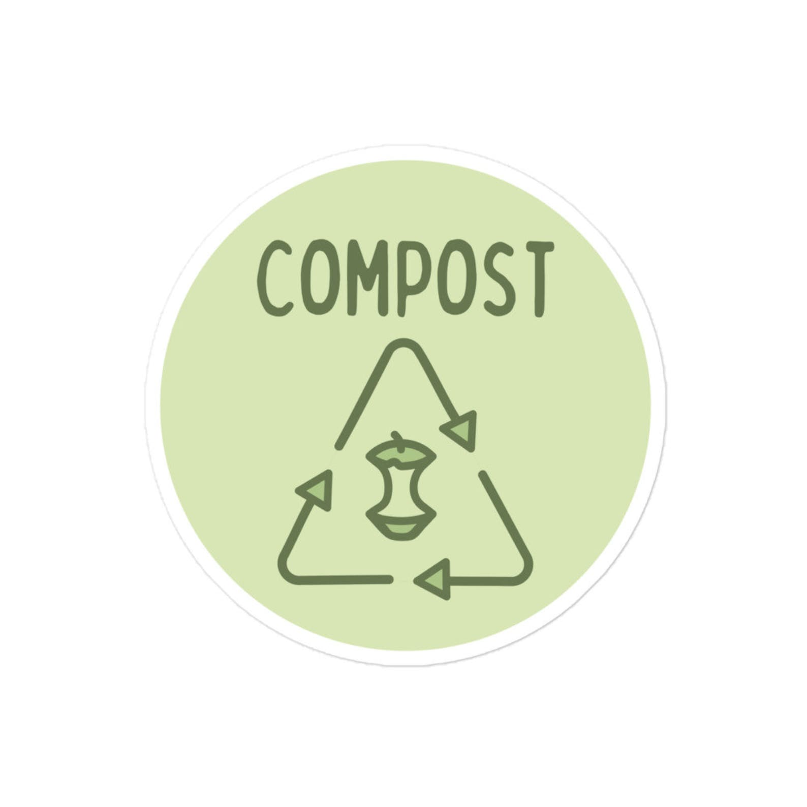 Compost Bin Label - Compost Sticker With Compost Symbol - DIY Compost ...