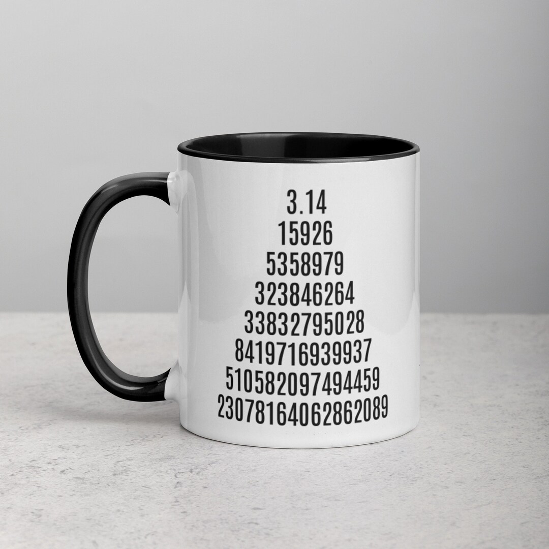 Pi Digits Mug - Math Teacher Gift - Pi Day Mug - Happy Pi Day - 3.14 Pi ...