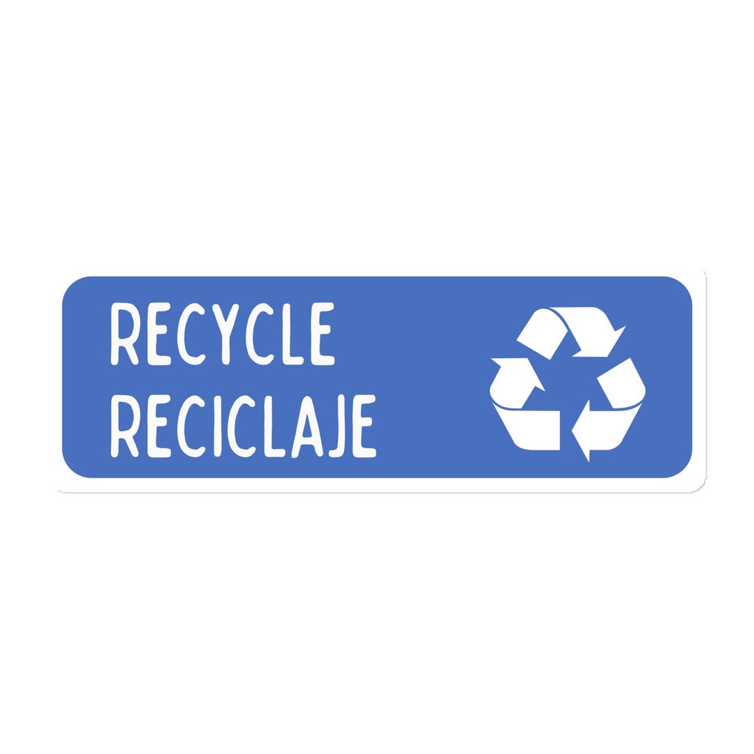 Bilingual Recycle Bin Magnet: English Spanish Label - Etsy