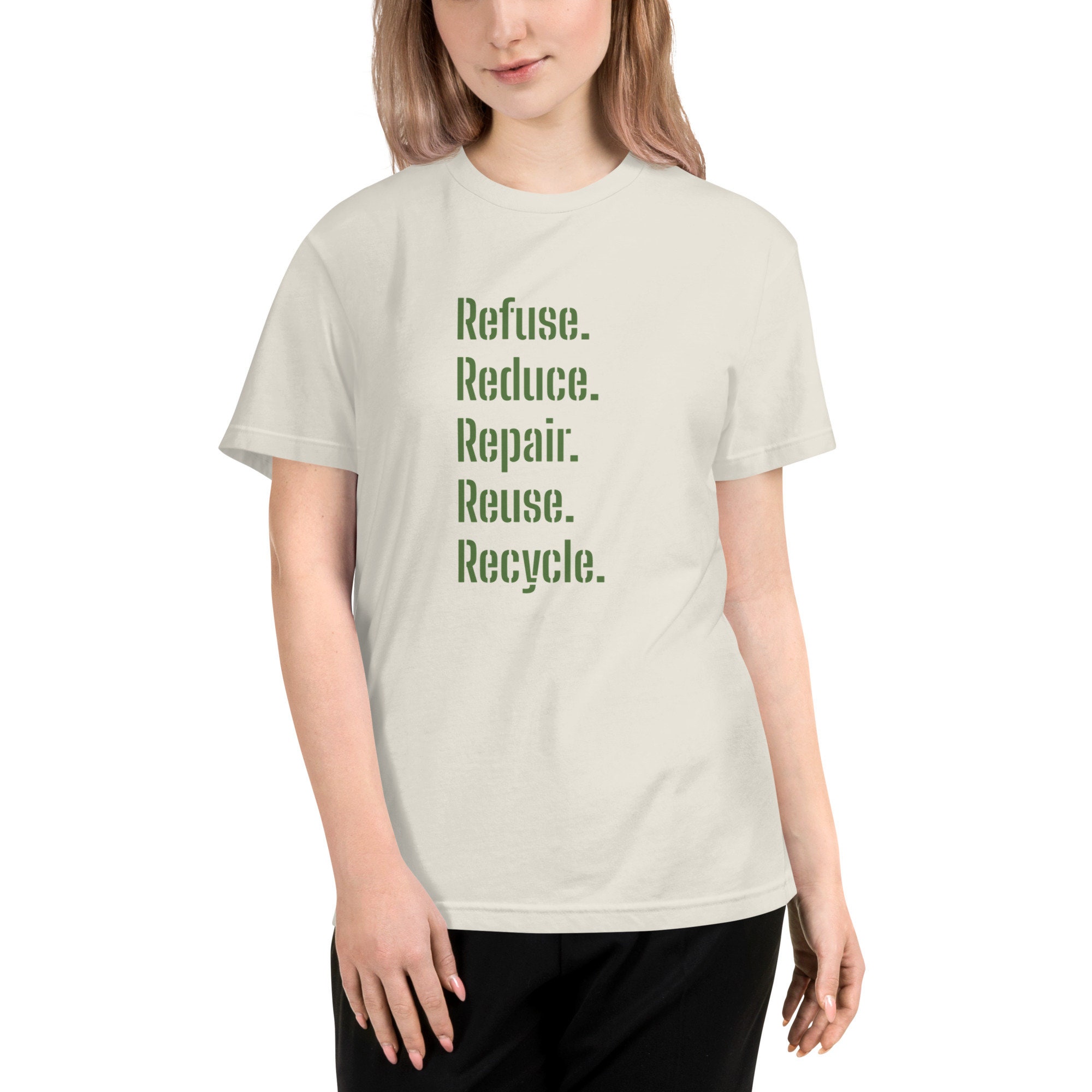 Refuse Reduce Repair Reuse Recycle T-shirt Zero Waste Values T-shirt ...