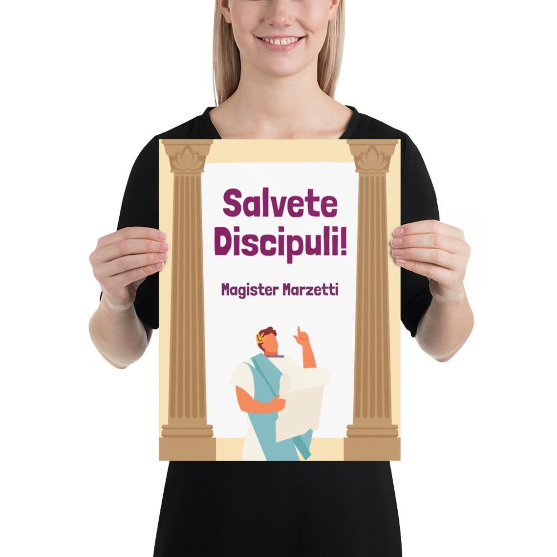 Personalized Latin Teacher Classroom Poster: Salvete Discipuli Welcome ...