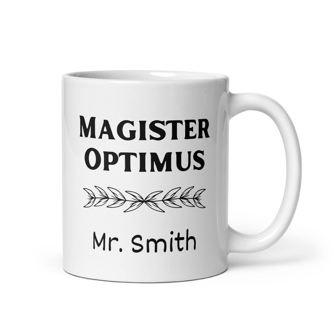 Personalized Latin Teacher Name Mug Custom Latin Teacher Gift Magister ...
