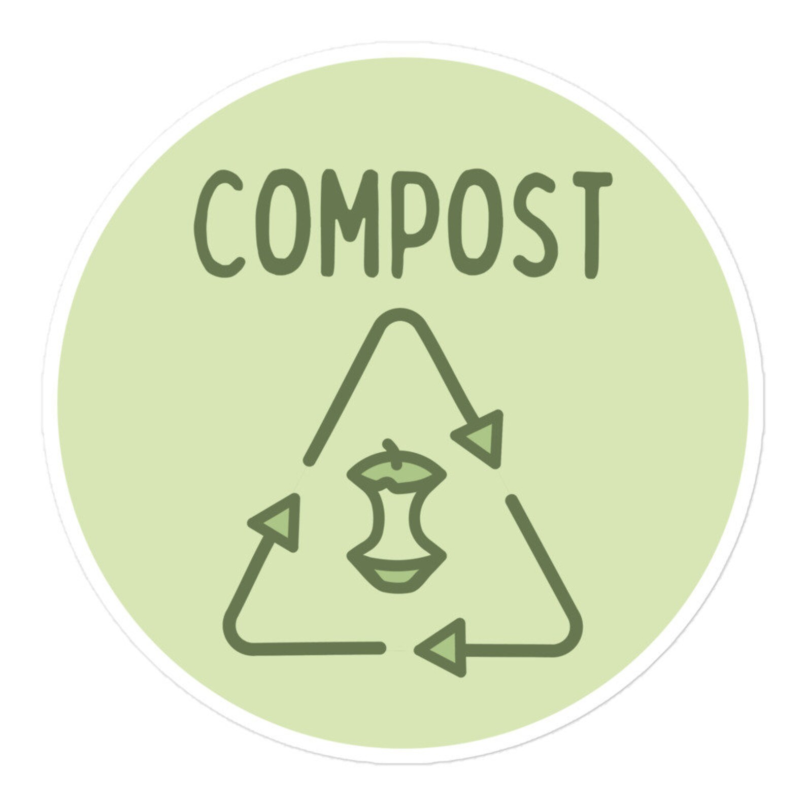 Compost Bin Label - Compost Sticker With Compost Symbol - DIY Compost ...