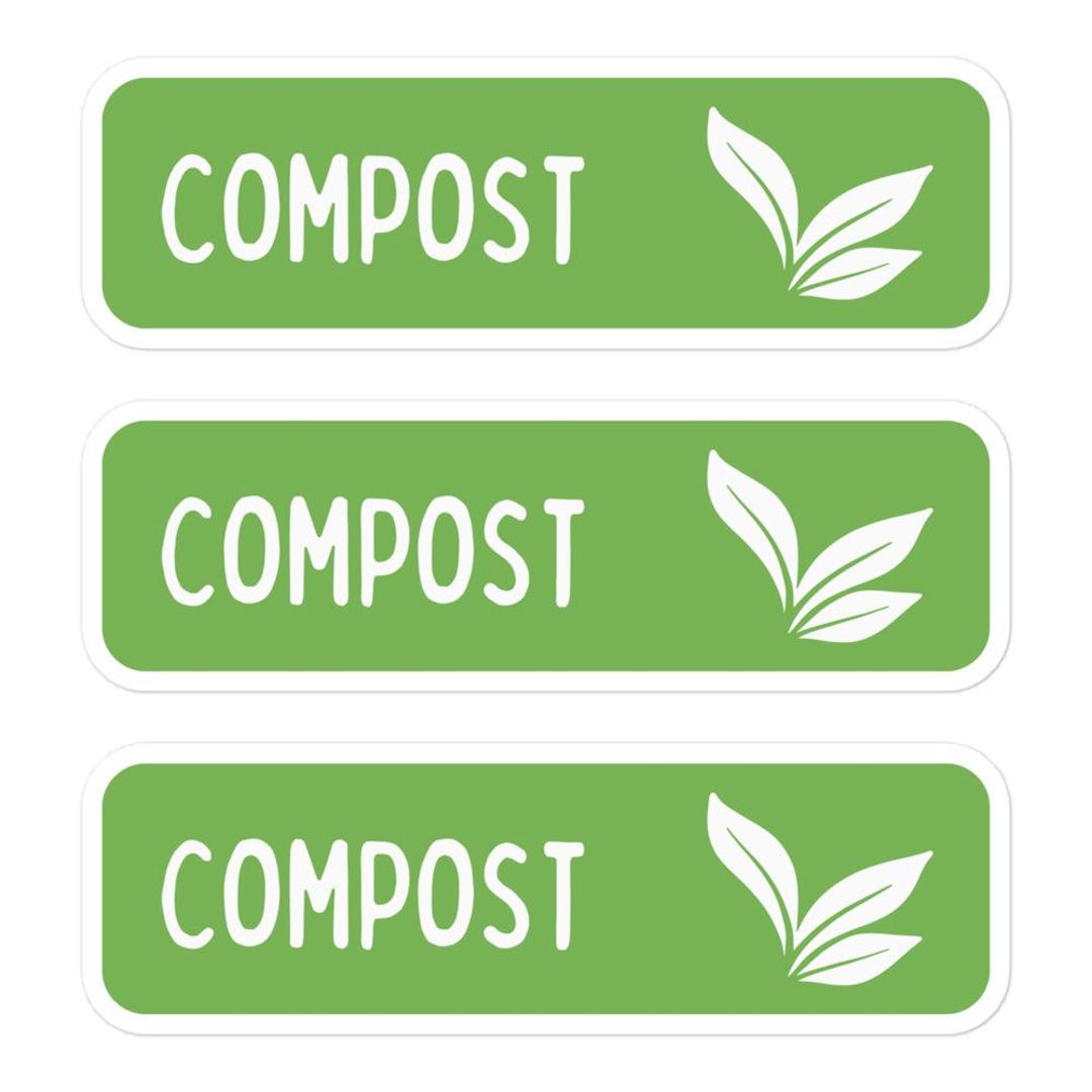 Compost Bin Labels: Eco-friendly Stickers, Set of 3 - Etsy