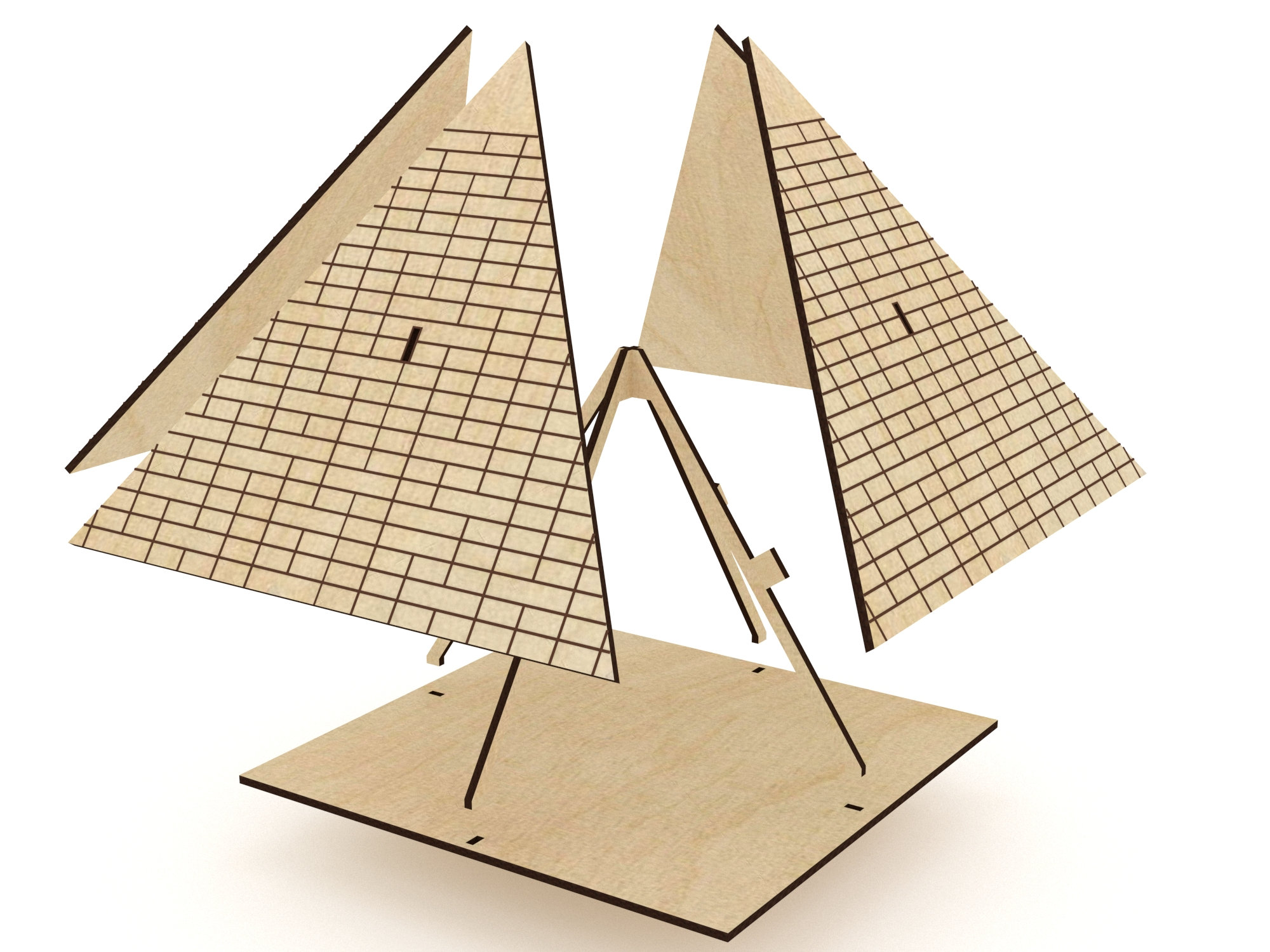 Laser Cut Pyramid Template at Willie Liggins blog