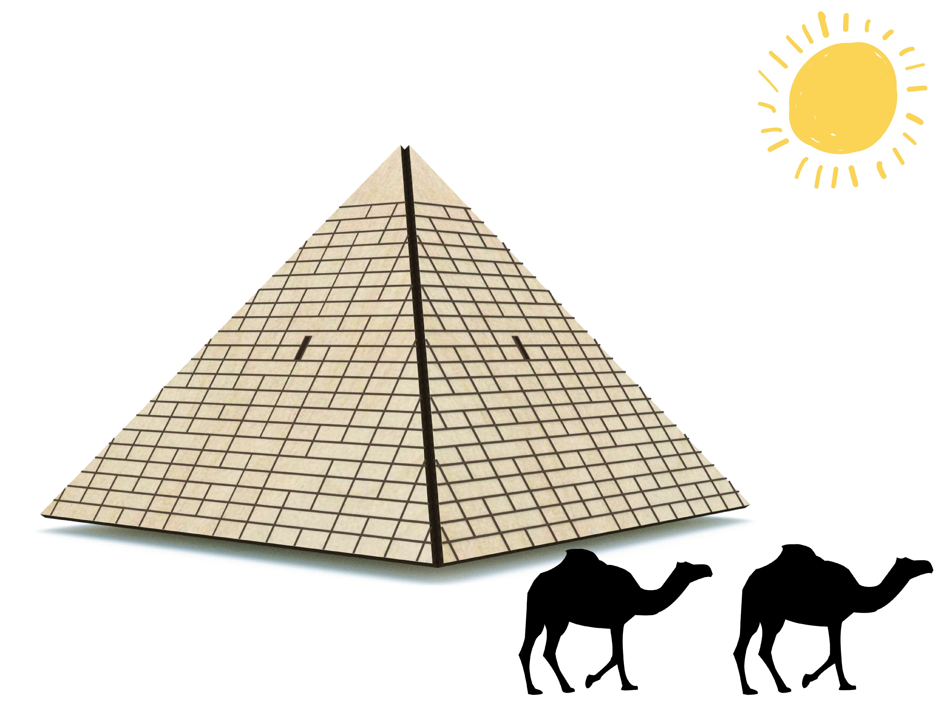 Laser Cut Pyramid Template at Willie Liggins blog