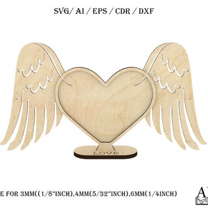 Photo Frame Svg,love Frame Laser, Heart Frame DXF, Glowforge SVG, Love ...