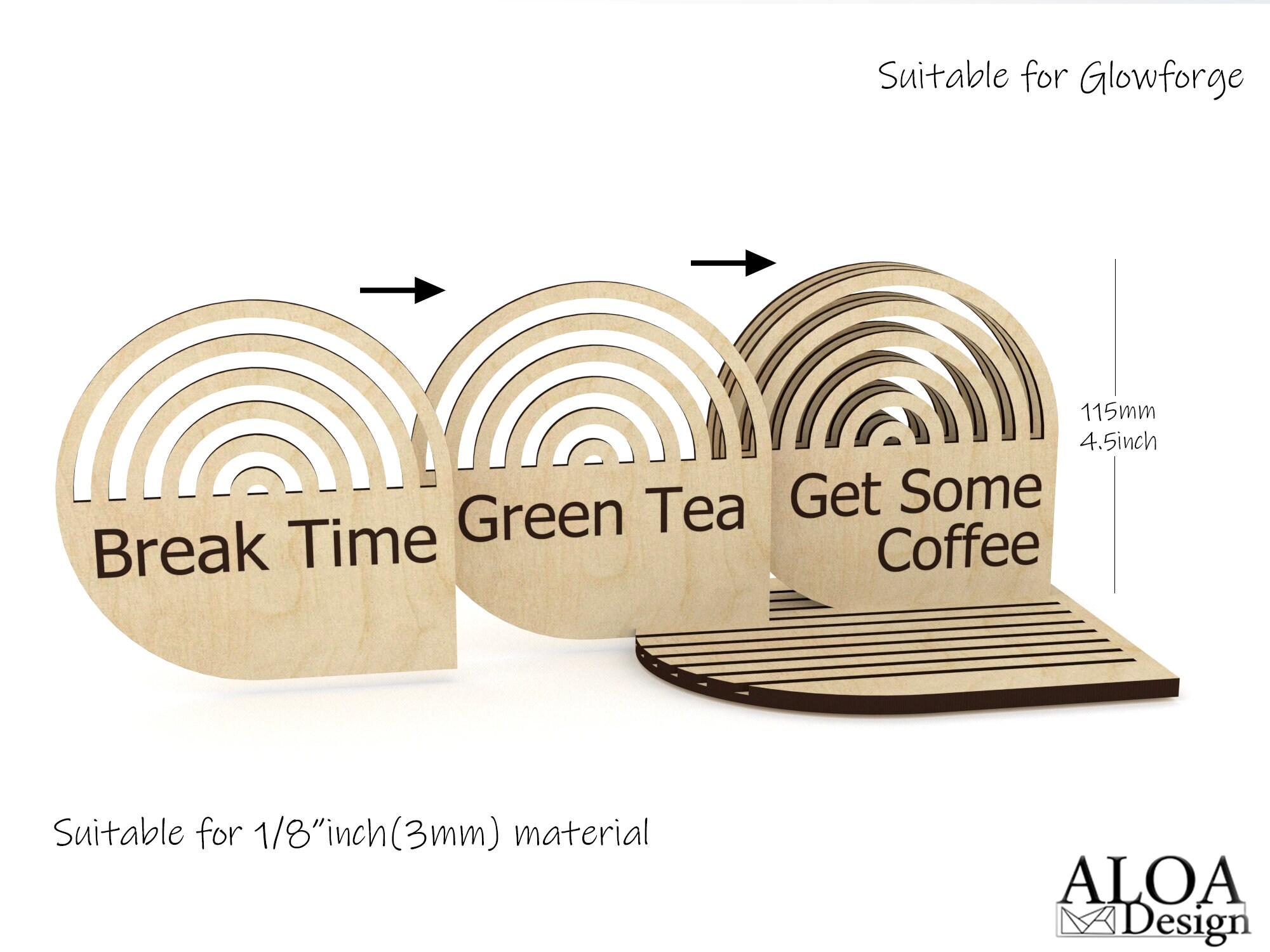 Montaña rusa de madera SVG Montaña rusa de café DXF | Etsy México