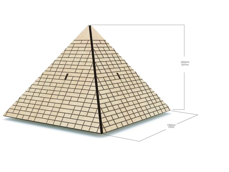 Pyramid Laser Cut Decor Glowforge SVG Decor Egypt Decoration | Etsy