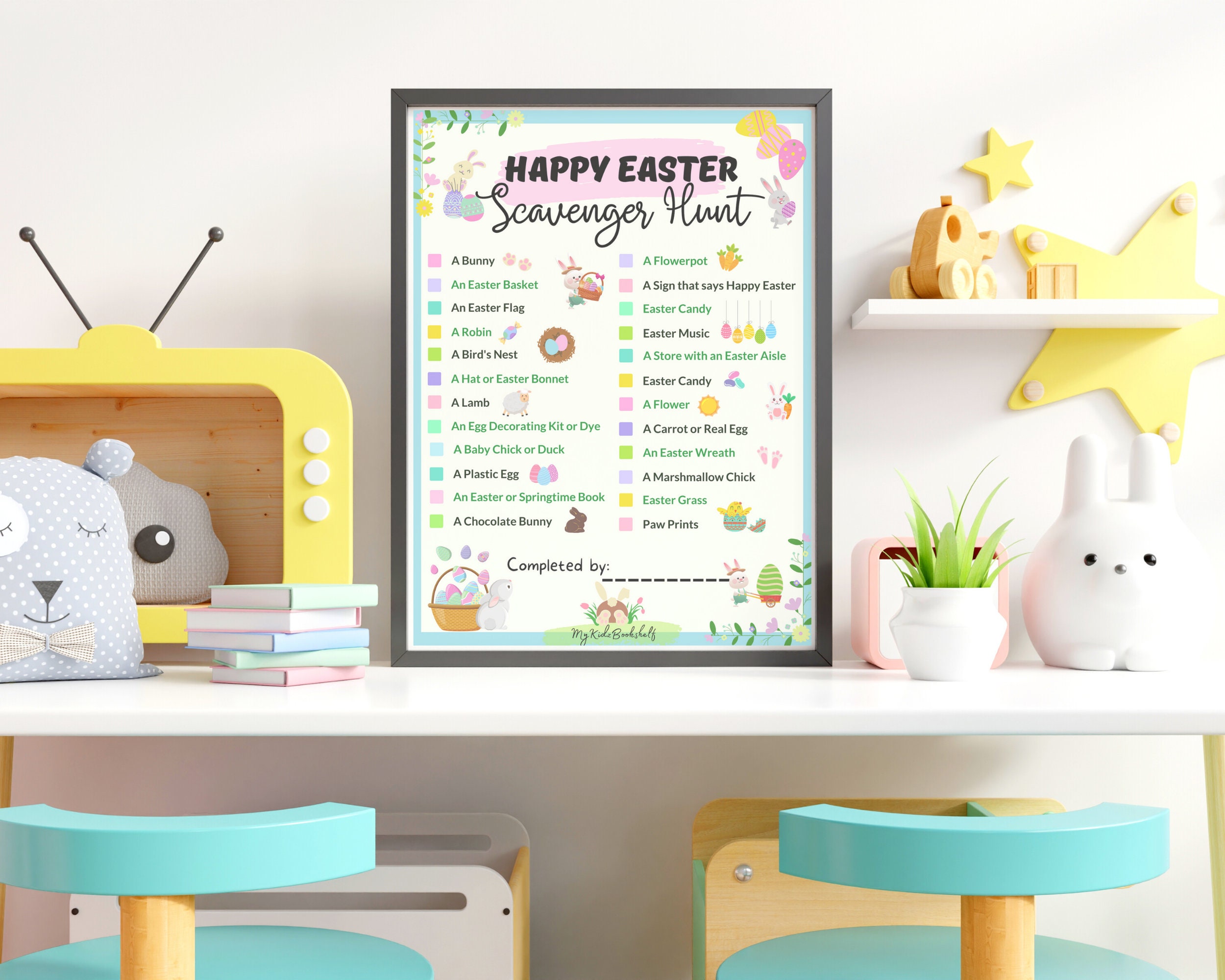 Happy Easter Scavenger Hunt - Instant Digital Download for Kids, Family ...