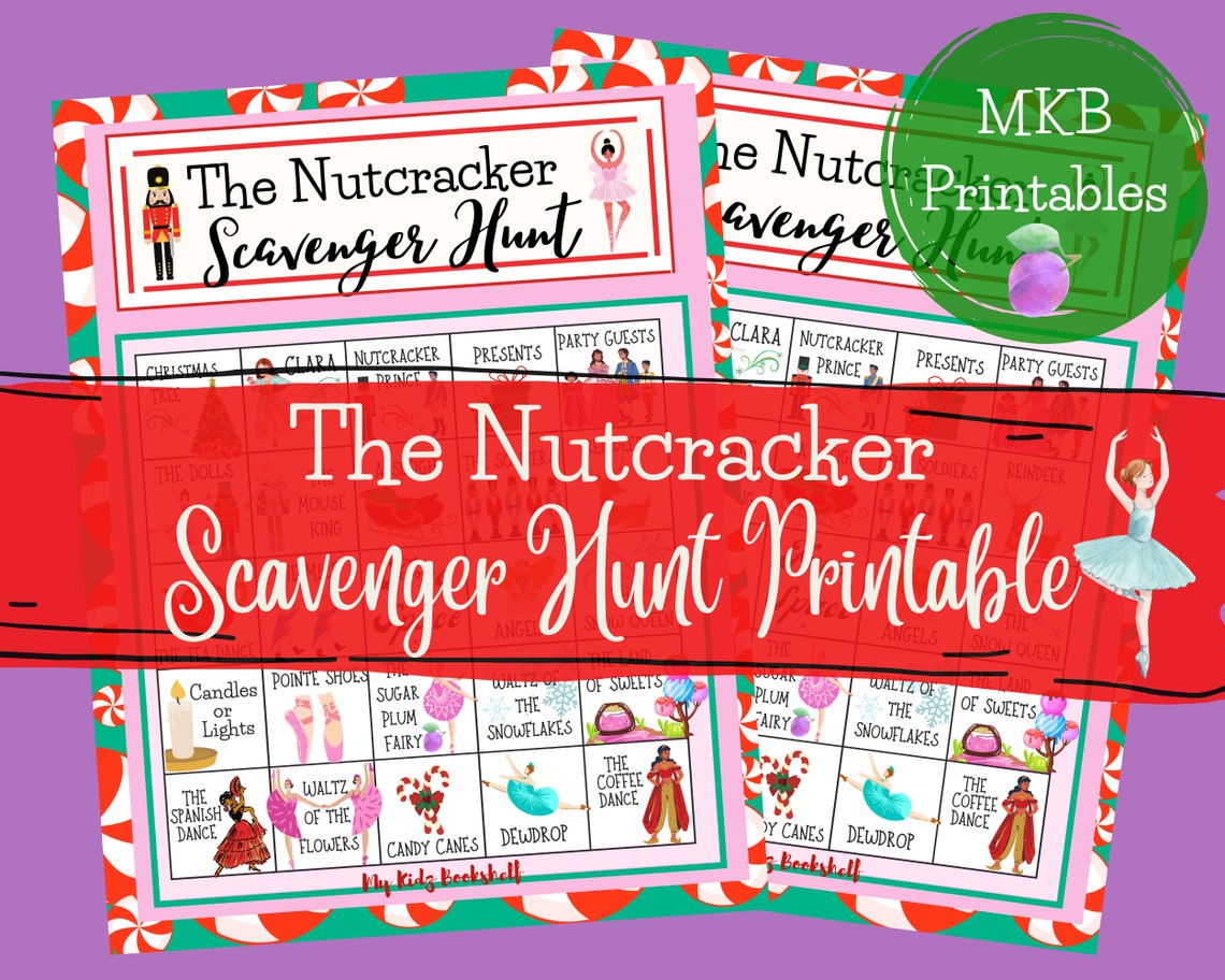 Nutcracker Scavenger Hunt for Kids - Instant Digital Download Ballet ...