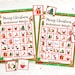 Merry Christmas Reindeer Bingo -instant Digital Download- Kids Rudolph ...