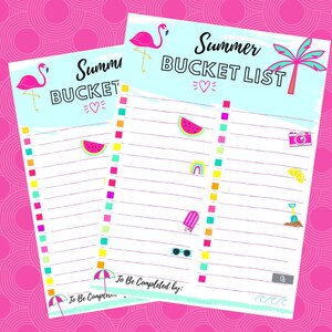 Printable Summer Bucket List Fill in Instant Digital Download Summer ...