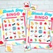 Printable Beach Day Bingo Game Set! 12 Card Bingo Set With Calling ...