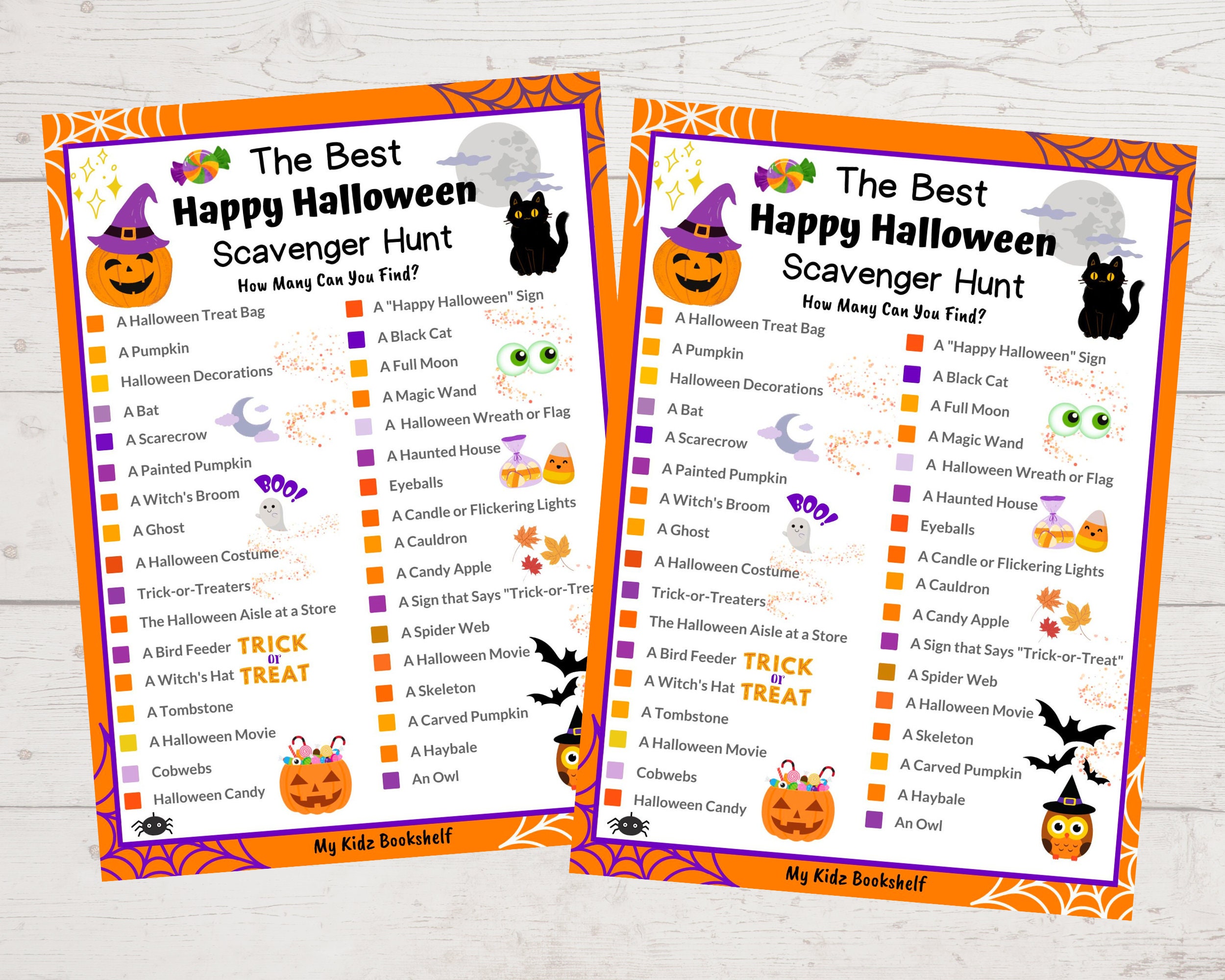 Halloween Scavenger Hunt Printable - Instant Digital Download - Kids ...