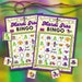 Printable Mardi Gras BINGO Game Set! Instant Digital Download / 5 X 5 ...