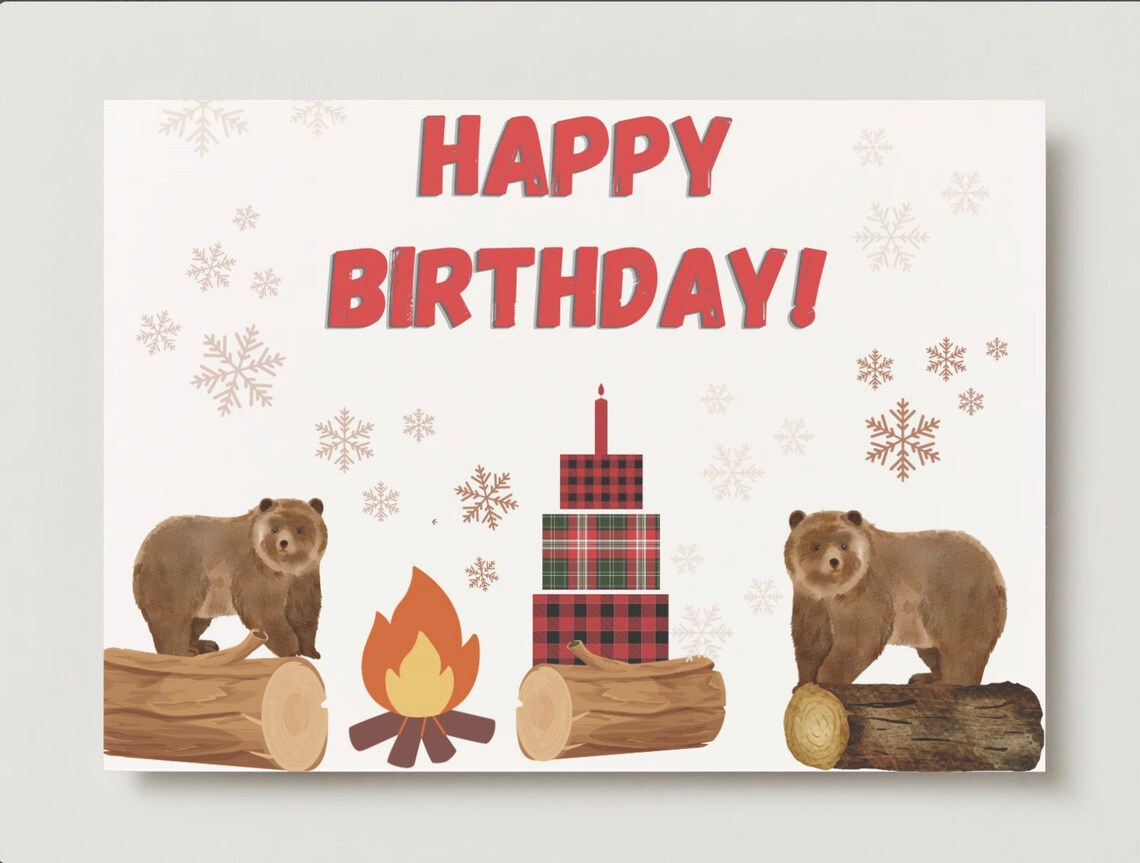 Happy Birthday Printable Birthday Card / Instant Digital Download PDF ...