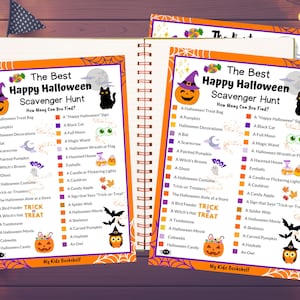 Halloween Scavenger Hunt Printable - Instant Digital Download - Kids ...
