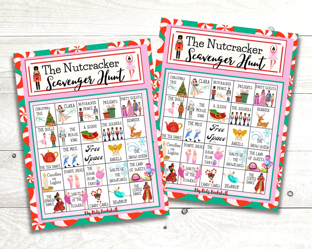 Nutcracker Scavenger Hunt for Kids Instant Digital Download Ballet ...