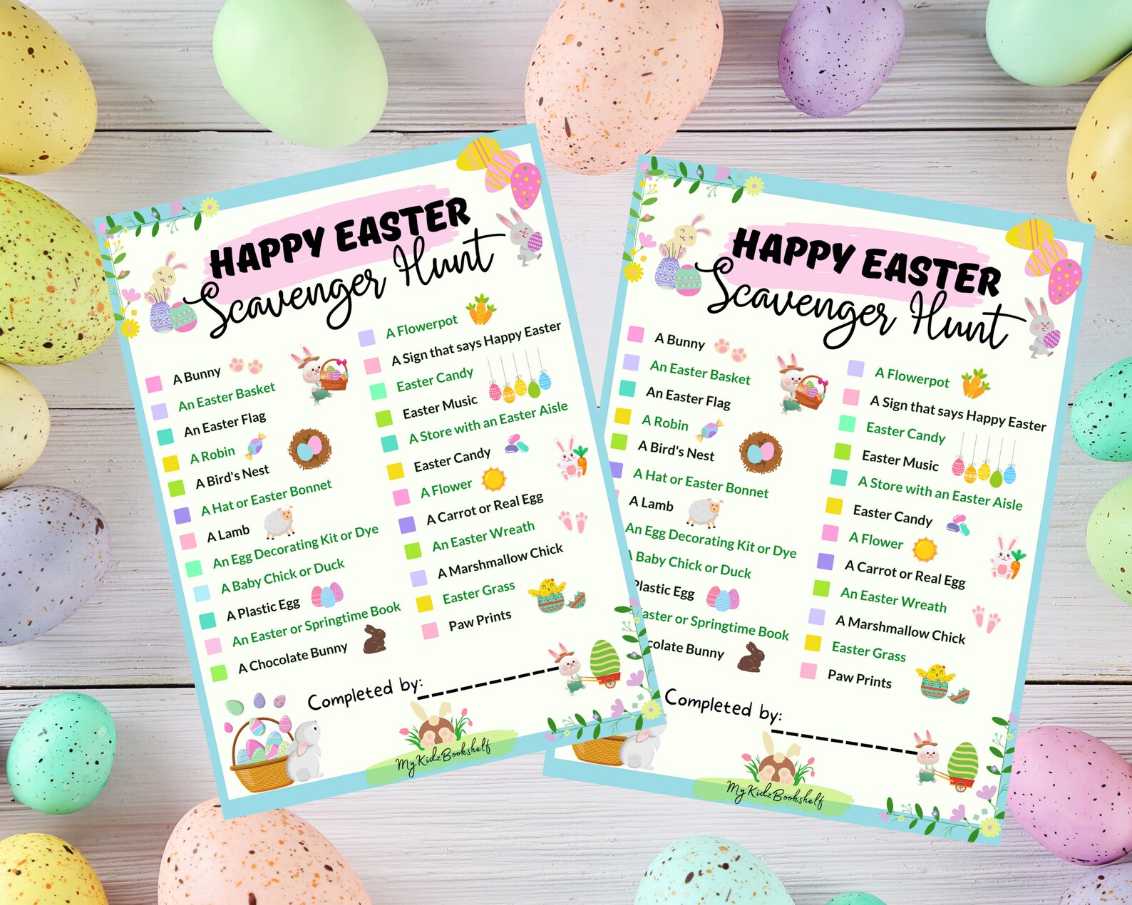 Happy Easter Scavenger Hunt - Instant Digital Download for Kids, Family ...