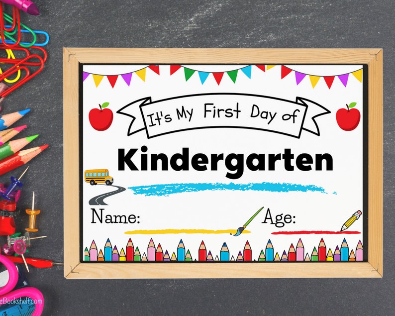 Back to School Sign Printable Set Instant Digital Download Fun First ...
