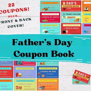 Printable Father's Day Coupon / Instant Digital Download / Coupons for ...