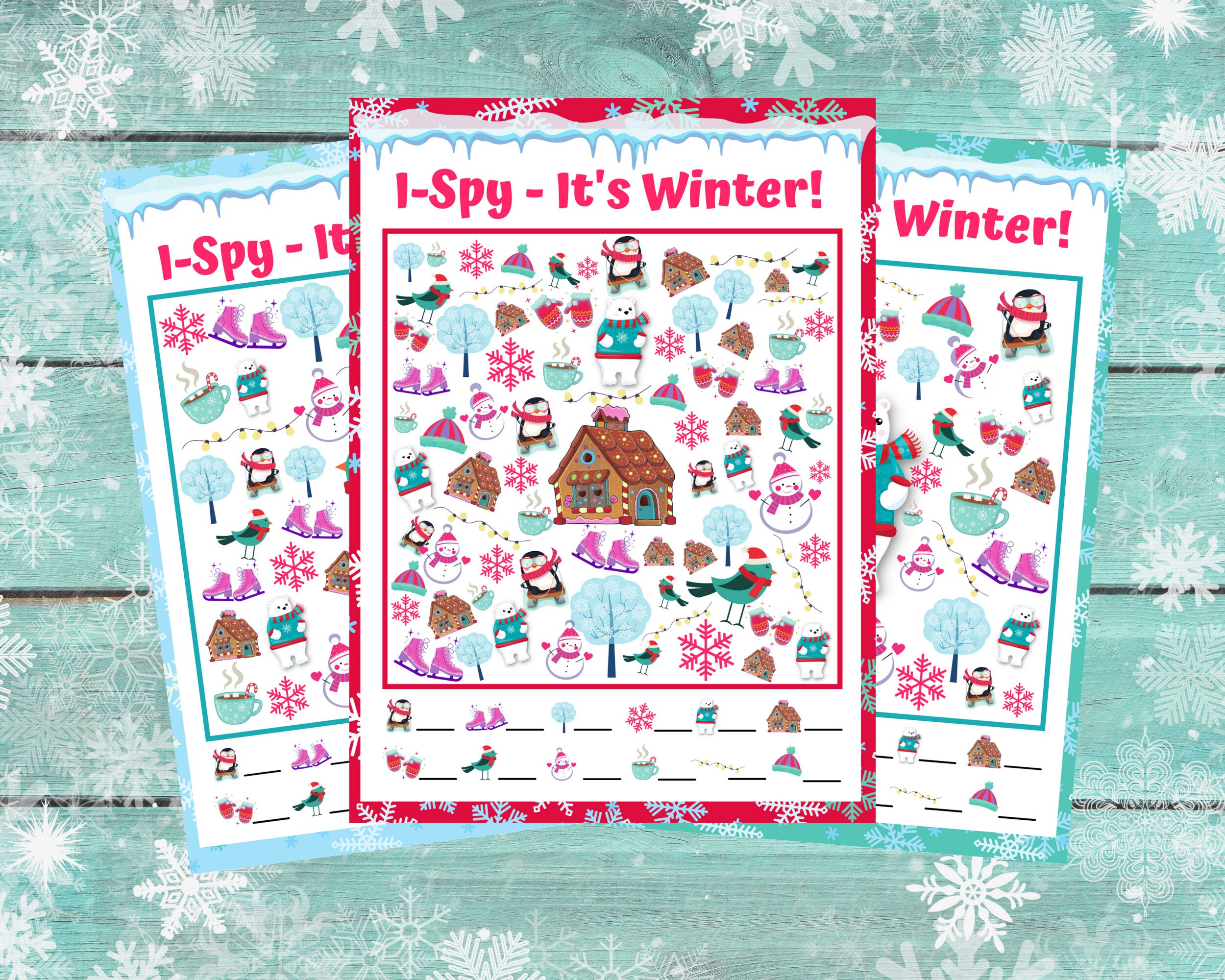 It's Winter Kids I Spy Game Instant Digital Download for Family ...