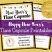 Happy New Year Time Capsule Printable Questionnaire Instant Digital ...