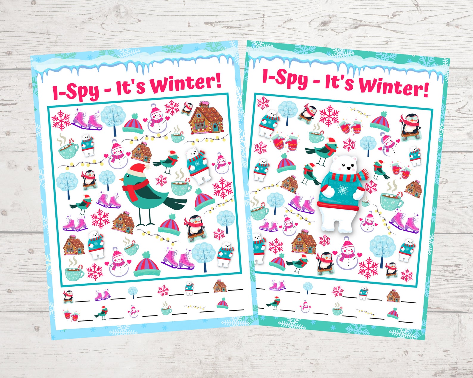 It's Winter Kids I Spy Game Instant Digital Download for Family ...
