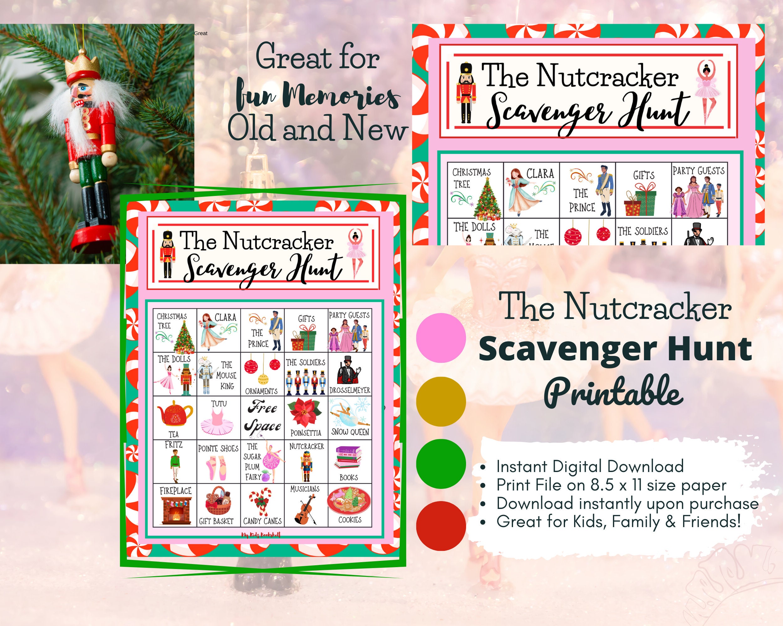 I Spy Nutcracker Scavenger Hunt for Kids Storybook Version - Etsy