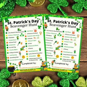 Happy St. Patrick's Day Scavenger Hunt-instant Digital - Etsy