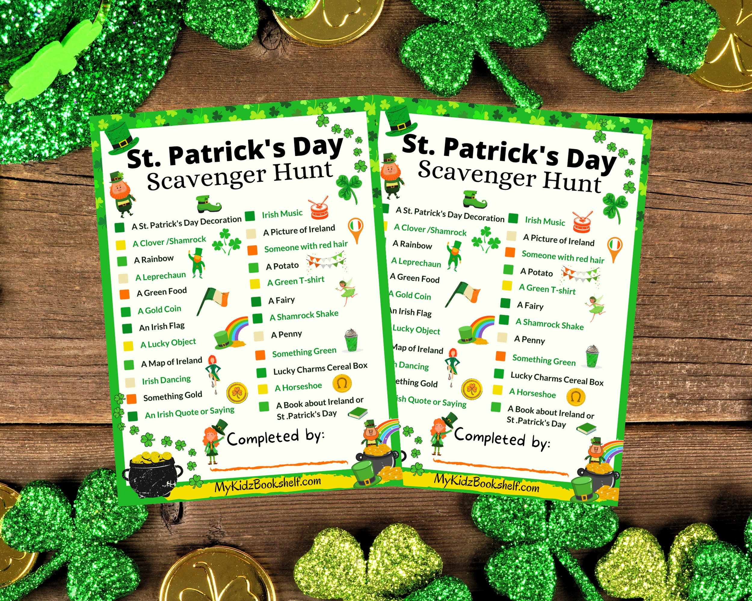 Happy St. Patrick's Day Scavenger Hunt-instant Digital - Etsy