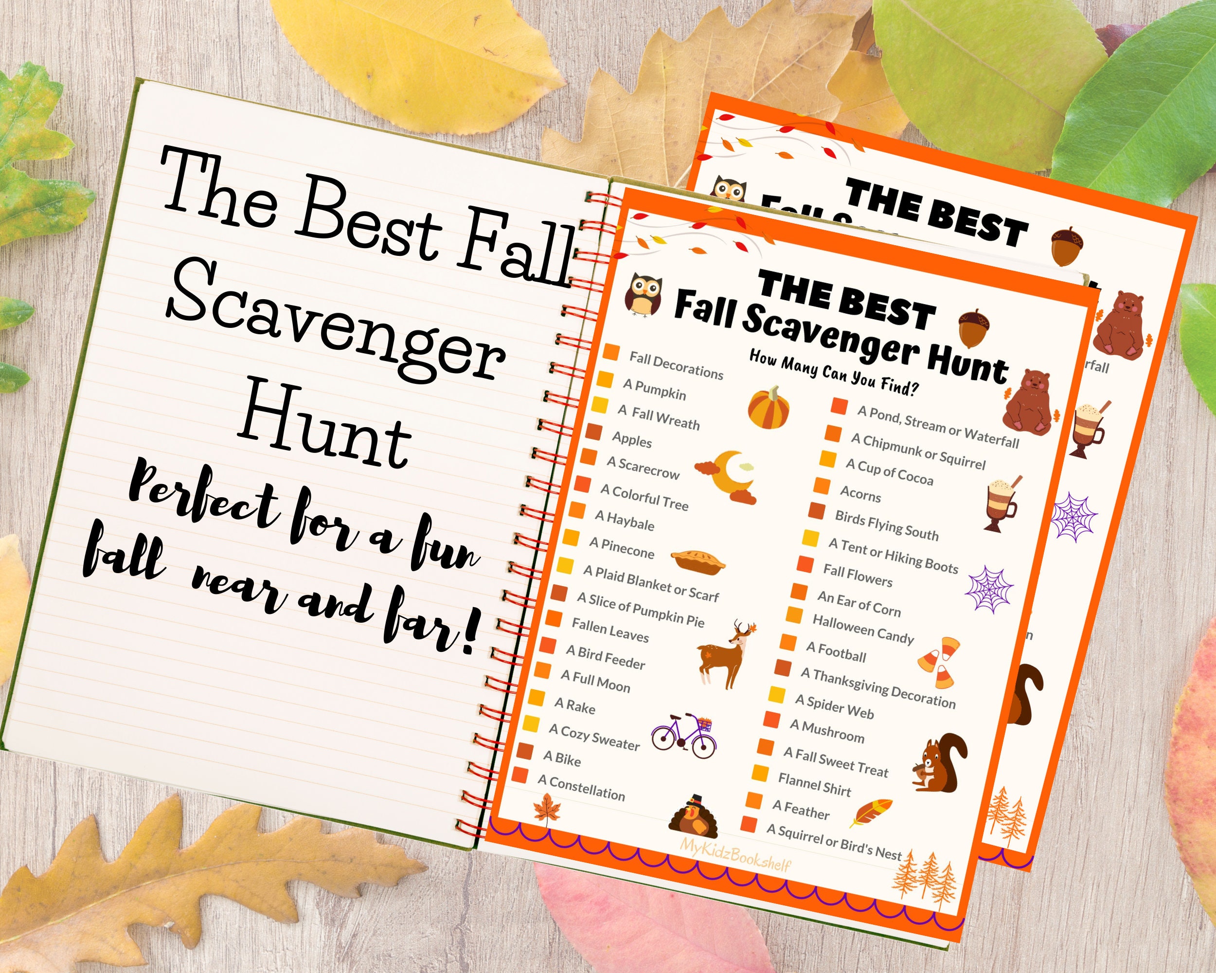 The Best Fun Fall Scavenger Hunt I Spy Instant Digital Download Kids ...
