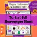Happy Halloween Scavenger Hunt Bingo - Instant Digital Download Fall ...