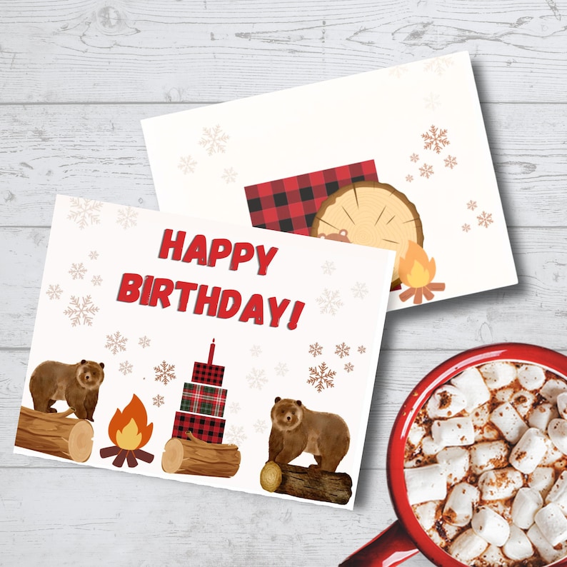 Happy Birthday Printable Birthday Card / Instant Digital Download PDF ...