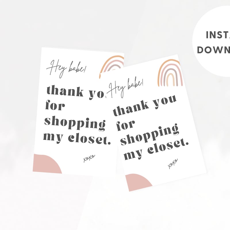 Poshmark Thank You Cards - Etsy