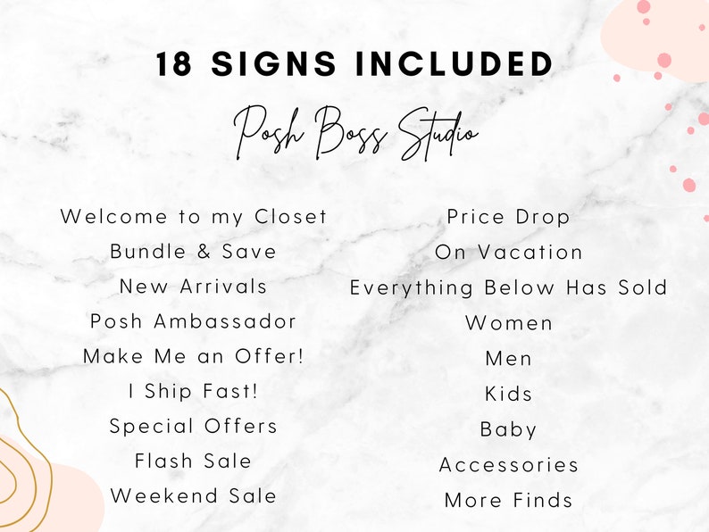 Poshmark Closet Signs | Poshmark Closet Dividers | Boho Rainbow ...